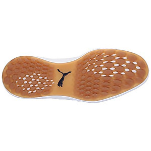 Puma Golf Men's Ignite Nxt Lace Golf Shoe, Peacoat-Puma Team Gold-Puma White, 10.5 M US