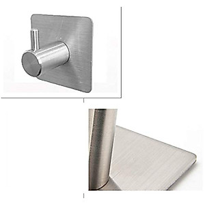 Adhesive Hooks,Wall Hooks Heavy Duty Hanger Bathroom Office Hooks for Hanging Kitchen Bathroom Home,Pack of 2 (Gold)