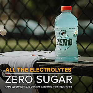 Gatorade Zero Sugar Thirst Quencher, Glacier Cherry Variety Pack, 20 Fl Oz (Pack of 12)