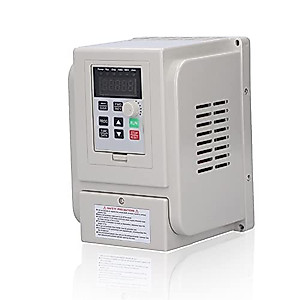 Wisoqu VFD Variable Frequency Drive,Single‑Phase 110VAC Input 3‑Phase 220VAC Output Variable Frequency Inverter,Motor Speed Controller,220V 1500W AT5‑1500X, default