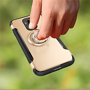 Mate 10 Pro Case, Mingwei [with 360 ° Kickstand] Rotating Ring Case [Dual Shockproof] Protection Cover Compatible with [Magnetic Car Mount] for Huawei Mate 10 Pro (Mate 10 Pro, Blue)