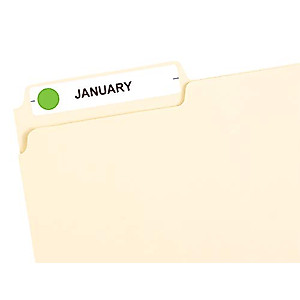 Avery Removable Neon Green Dot Stickers 1/2 Inch, 840 Round Stickers per pack (5052),Small (Pack of 2)