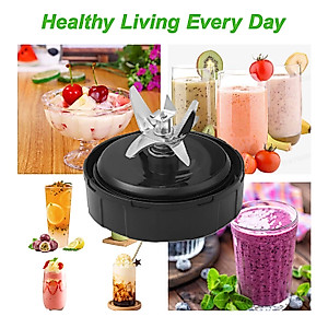 SS101 Replacement Blade for Ninja Blender Accessories, 7-Fins Blender Blade Compatible with Nutri Ninja Foodi Power Blender SS101, SS101TGT, CO351B, SS100, SS150, SS151, SS300, SS350, SS351