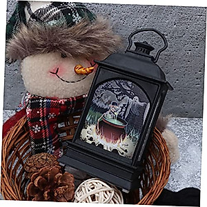 DECHOUS Halloween Decor Globe Decor Fall Snow Globe Simulation Flame Light Flame Lamp Lantern Candle Candle Light LED Outdoor Decor