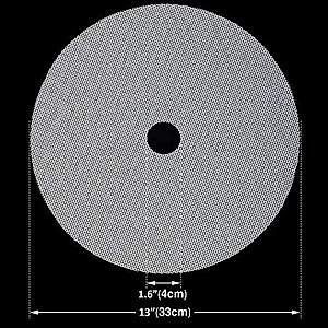 Blulu 8 Pieces Round Silicone Dehydrator Sheets, Non-stick Fruit Dehydrator Mats, Reusable Steamer Mat Mesh Sheet for Fruit Dryer