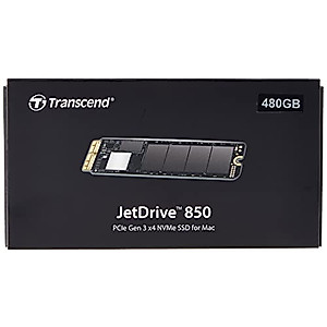 Transcend TS480GJDM850 480GB JetDrive 850 NVMe PCIe Gen3x4 SSD Solid State Drive