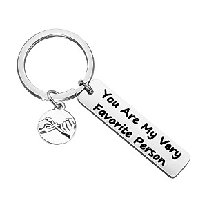 FEELMEM Friendship Jewelry You Are My Very Favorite Person Keychain Valentine's Day Gift Lover Gift Bestie Gift (You Are-ky)
