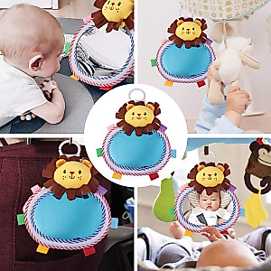 TOYANDONA 1Pc Baby Mirror Toy, Hanging Baby Car Mirror Floor Mirror Activity Mirror Developmental Baby Toys for Babies Newborns