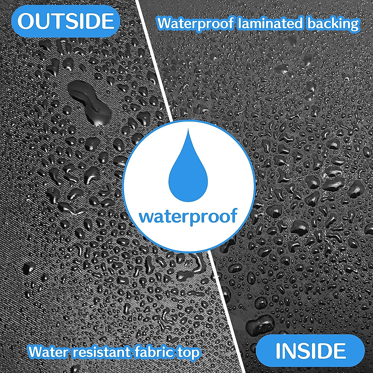 Pusonor Air Conditioner Covers for Outside Units, Central AC Cover for Outdoor Unit Heavy Duty Water-Resistant Top Cover 28 x 28 Inch, Black