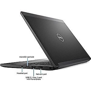 Dell Latitude 7390 13.3" FHD Touchscreen Laptop, Intel Core i7-8650U, 16GB DDR4 RAM, 512GB NVMe M.2 SSD, Backlit Keyboard, CAM, Windows 10 Pro (Renewed)