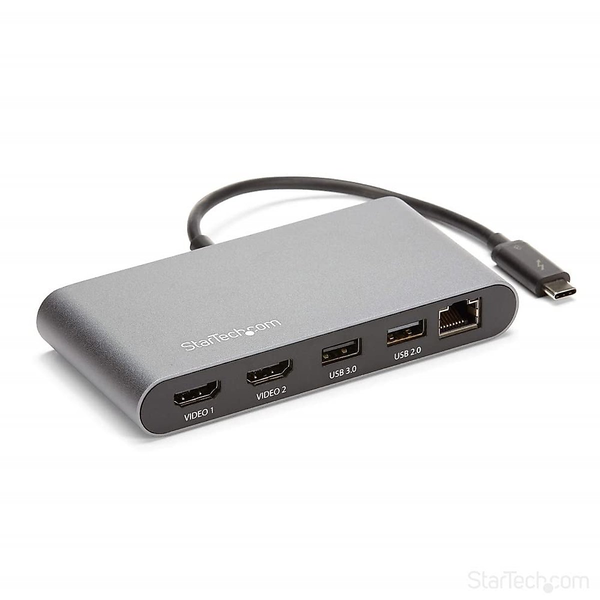 StarTech.com Dual 4K Monitor Mini Thunderbolt 3 Dock with HDMI - Mac & Windows Docking Station - Discontinued, Limited Stock, & Replaced by TB3DKM2HDL (TB3DKM2HD)