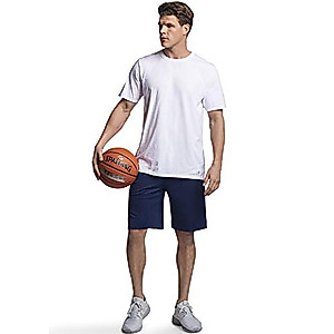 Russell Athletic mens Performance Cotton Short Sleeve T-Shirt, white, L