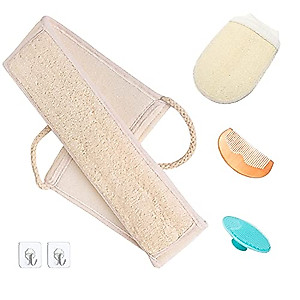 Spclsim Loofah Bath Sponge Shower Loofah Sponge Body Scrubber Exfoliator for Women and Men Exfoliating Luffa Bath Sponge for Body & Back, Back Scrubber for Shower