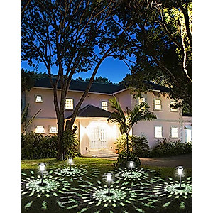 UFOND 8 Pack Solar Pathway Lights Outdoor，Waterproof Solar Garden Lights, Glass Stainless Steel Solar Decor Lamp,Landscape Path Lights for Yard Patio Driveway Sidewalk, (Cool White)