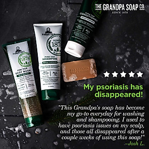 Pine Tar Bar Soap by The Grandpa Soap Company | The Original Wonder Soap | 3-in-1 Cleanser, Deodorizer & Moisturizer | 4.25 Oz. Each ? 3 Pack