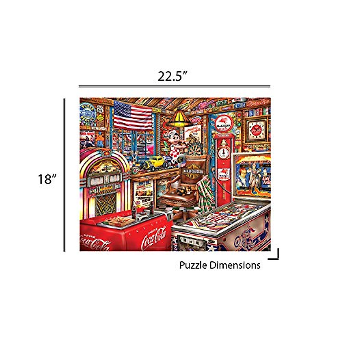 Springbok Majestic 500 Piece Wood Jigsaw Puzzle - Man Cave