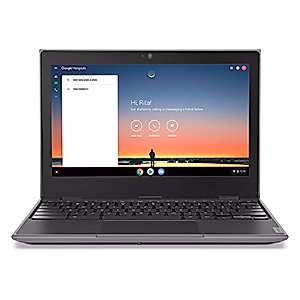 Lenovo 100E Chromebook 2ND Gen Laptop, 11.6" HD (1366 X 768) Display, MediaTek MT8173C Processor, 4GB LPDDR3 RAM, 16GB eMMC TLC SSD, Powervr GX6250, Chrome OS, 81QB000AUS, Black
