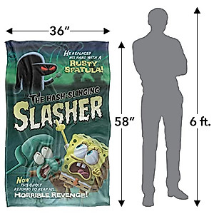 Spongebob Blanket, 36"x58" Hash Slinging Slasher Silky Touch Super Soft Throw Blanket