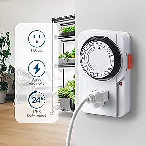 Barrina Plant Stand with Grow Lights for Indoor Plants, 4-Tier Plant shelf with 6-Pack 180W T8 3FT Full Spectrum Grow Lights for Seed Starting, Succulent, Settable Timer Socket (35.4"x13.8"x59")