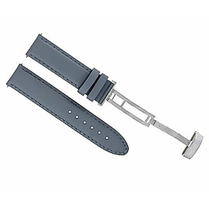 Ewatchparts 18-24MM GENUINE LEATHER WATCH BAND SMOOTH DEPLOY CLASP COMPATIBLE WITH IWC