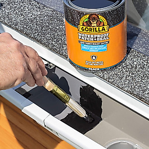 Gorilla Waterproof Patch & Seal Liquid, Black, 16 Ounces, (Pack of 1)