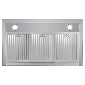 COSMO UMC36 36 in. Haven Collection 380 CFM Ducted Under Cabinet Range Hood, LED Lights, Touch Controls, Stainless Steel
