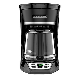 BLACK+DECKER 12-Cup* Programmable Coffeemaker, Black, CM1070B-1