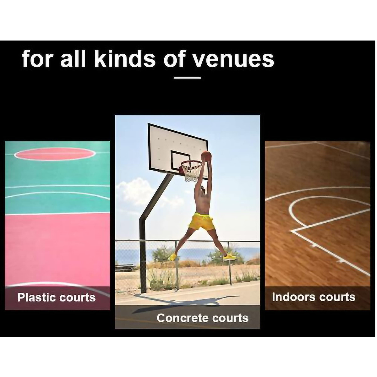 Anvirtue Holographic Reflective Basketball Ball Wear-Resistant Luminous Night Light Ball Basketball Glowing Basketball Ball with Bag Pin