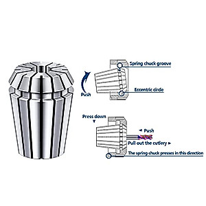 GRUNI Spring Collet ER25 Precision Collet Clamp Chuck 1.0-16.0mm Collet Chuck Holder for Lathe Milling Holder 1Pcs (Size : 1pc ER25-4.0mm)