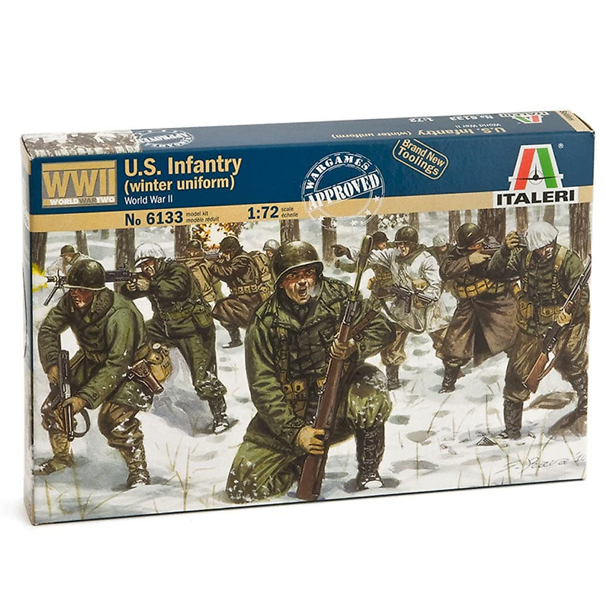 Italeri I6133 510006133 - 1:72 WWII United States Infantry Winter Uniform, Plastic Construction Kit