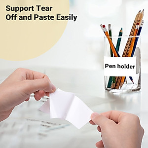 Ponek Mini Pocket Sticker Printer-Bluetooth Pocket Thermal Printer-Portable Smart Photo Printer for iPhone, White Self-Adhesive Paper Compatible with T02/M02X/M02XS for Journal, Photo, Memo