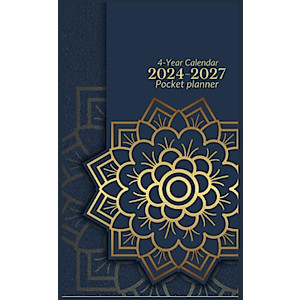2024-2027 Pocket Planner: 48 Months Calendar (January 2024 to December 2027)| 4-Year Calendar- 4x6.5 inches