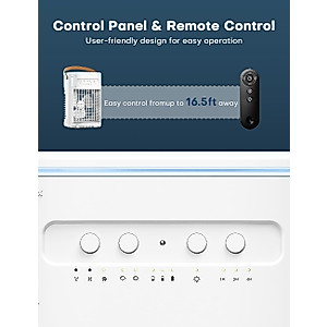 BALKO Small Air Conditioner, 5400mAh Built-in Battery Evaporative Air Cooler, 2 Ice Packs, 7H Timer Smart Auto-Off &Remote, 7 Lights, 1200ML Water Tank, 2-Level Mists, 3-Speed Personal Air Conditioner