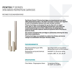 Pentek (Package of 6) P1-20 Sediment Water Filters (20" x 2-3/8")