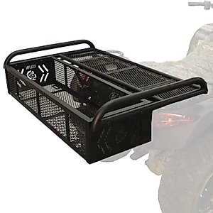 Kolpin 53350 ATV Rear Drop Rack Basket Convertible 3-in-1, Black, 43" l x 31" w x 10" h