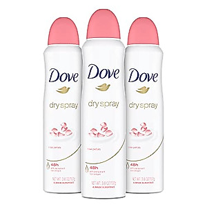 Dove Antiperspirant Deodorant Rose Petals, 3.8 Oz, Pack of 3
