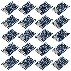 20pcs 18650 Lithium Battery Charging Board TP4056 Micro USB Charging Board 5V 1A with Battery Protection Dual Functions TP4056 Lithium Battery Charge Module