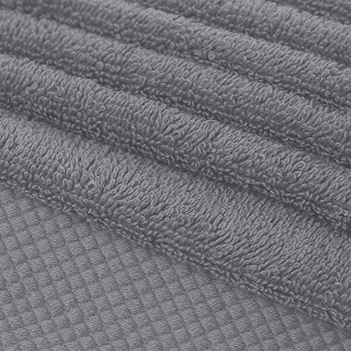 Lin Cotton Hand Towels, Soft & Highly Absorbent Hand Towel for Bathroom,Set of 2 Grey 14 x 30 Inch