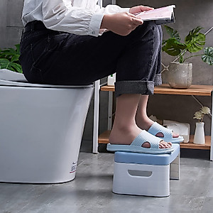 Folding Toilet Stool, Toilet Step Stool, Toilet Assistance Steps, Bathroom Toilet Stool, Kids Tot Step Stool, Fits All Toilets, Folds for Easy Storage