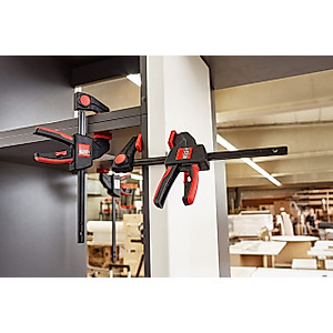 BESSEY EHK SERIES - 100 lb Clamping Force - 06 in - EHKM06 Trigger Clamp Set - 2.375 in. Throat Depth - Wood Clamps, Tools, & Equipment for Woodworking, Carpentry, Home Improvement, DIY