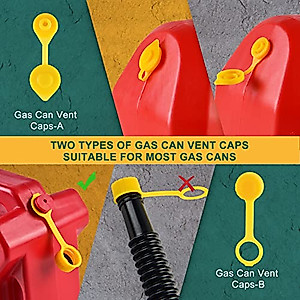 Gas Can Spout Replacement Gas Can Spout (3 Sets - Black) for 1/2/5/10 gal, Easy to Install, Durable, Replacement of Old Tanks Includes Nozzle, Vent caps, Rubber Gasket, Drill bits, Auxiliary Base Cap