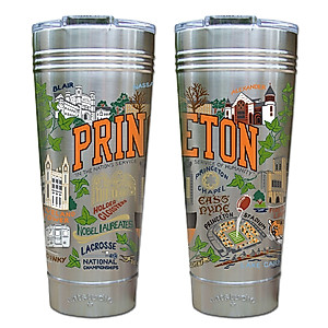 Catstudio Princeton University Collegiate Thermal Tumbler | Triple Wall Insulation With Non Slip Bottom | Great College Travel Cup for Water, Coffee, Tea, or Smoothies