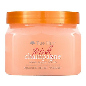 Tree Hut Pink Champagne Shea Sugar Scrub, 18 oz., Ultra Hydrating and Exfoliating Scrub for Nourishing Essential Body Care