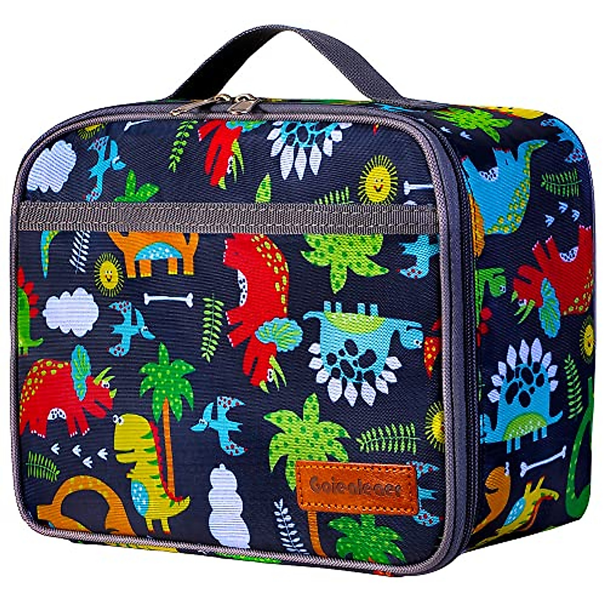 Lunch Bag Kid,Dinosaur Lunch Box For Kids Boys Insulated Lunch Bag For Toddler,Reusable Lunch Bag With Waterproof Liner,Soft Lining Keeps Food Fresh In School Lunchboxes，Small Portable Lunch Bag