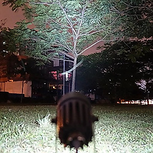 Mini 50X Twin Solar Spotlight (Cool White LED) Outdoor Waterproof Dimmable Dusk to Dawn for Garden Landscape Pathway Car Porch Entrance Lighting Uplight Downlight, Grey Finish