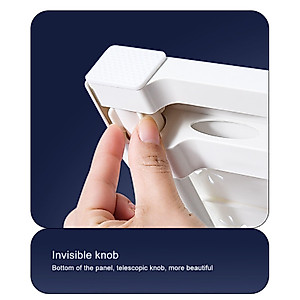 Aladeno Expandable Closet Shelf Organizer, Wardrobe Clothes Shelf Dividers, Closet Tension Shelf, Closet Organization Shelf for Wardrobe Cupboard Kitchen Bathroom (35.8‑48in)