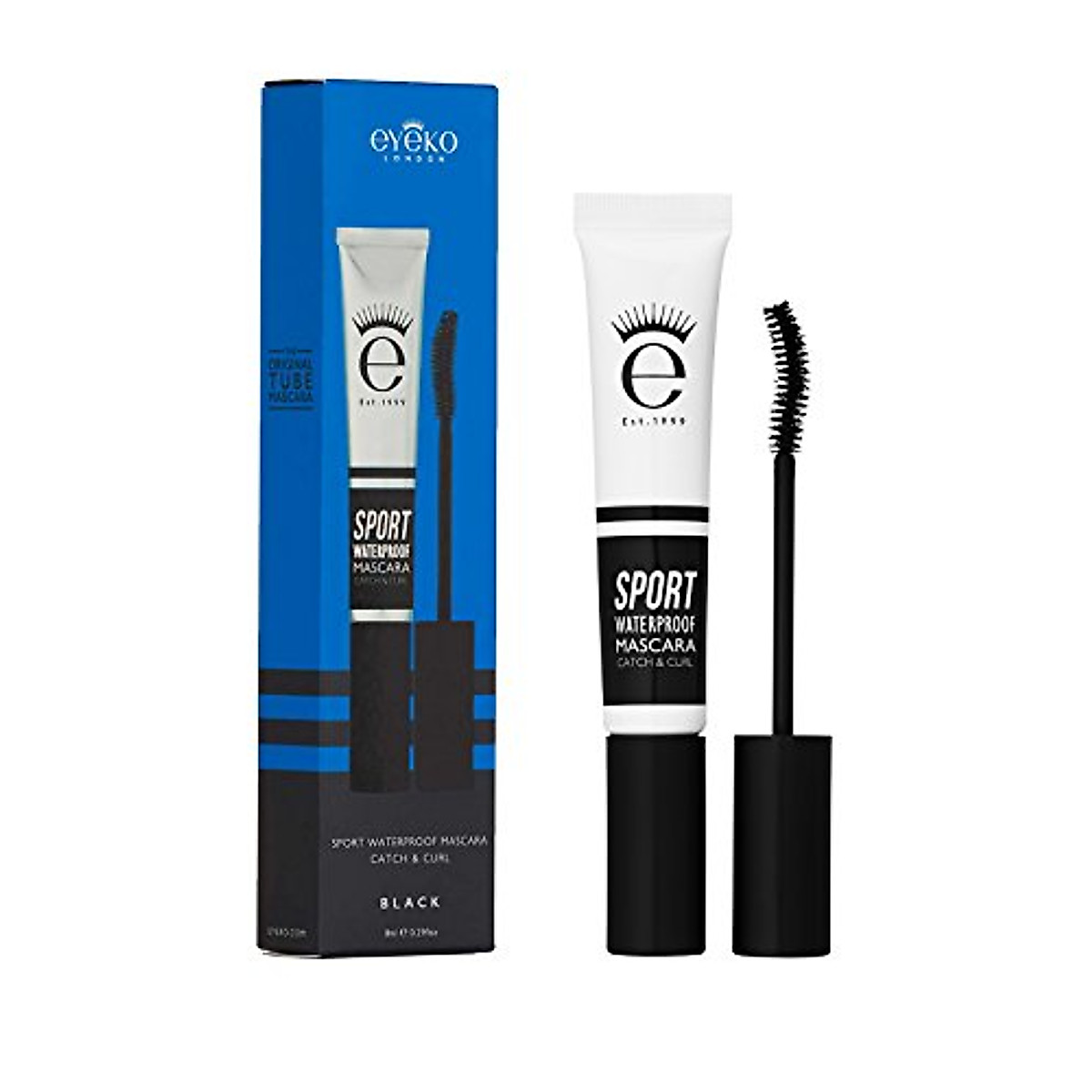 Sport Waterproof Mascara - Length, Definition, Buildable - With Collagen, Ceramides, and Vitamin E - Vegan 8ml
