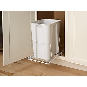 ClosetMaid 3103 Pull Out Trash Bin, 24-Quart, White