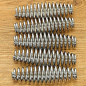 HECASA 5PCS 5" Spring Steel Spring Handle BBQ Smoker Grill Pit Wood Furnace Stove 5 Pack