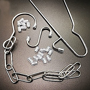 Hanger Hook Protective Cover Furniture Anti Slip Cover Wire Pipe Sealing Cover Storage Rack Cargo Hook Pipe Cover (3MM, Transparent, 50)